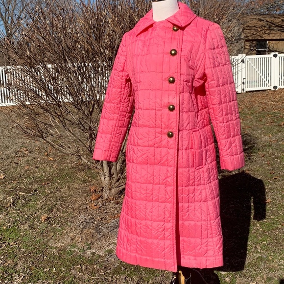 Vintage | Jackets & Coats | Vintage 7s Couture Specialties Spindrift Pink Nylon Quilted Raincoat ...